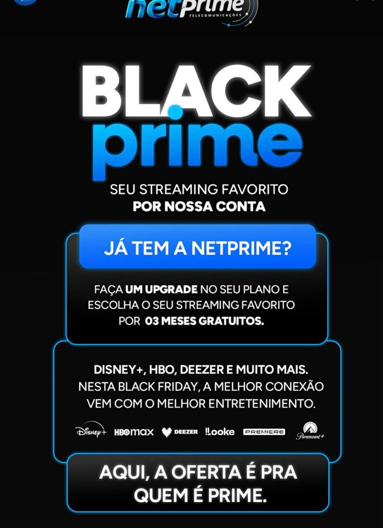 Netprime lança promoção Black Prime com três meses gratuitos de ...